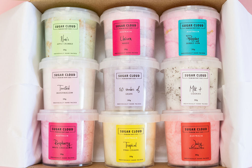 9 Tub Sampler. Sugar Cloud Curated – Sugar Cloud Australia